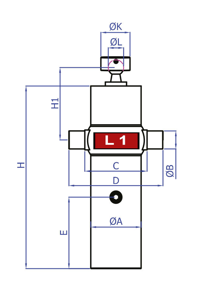 165-4-1320 L Type Under Body 4 Stages Telescopic Cylinder